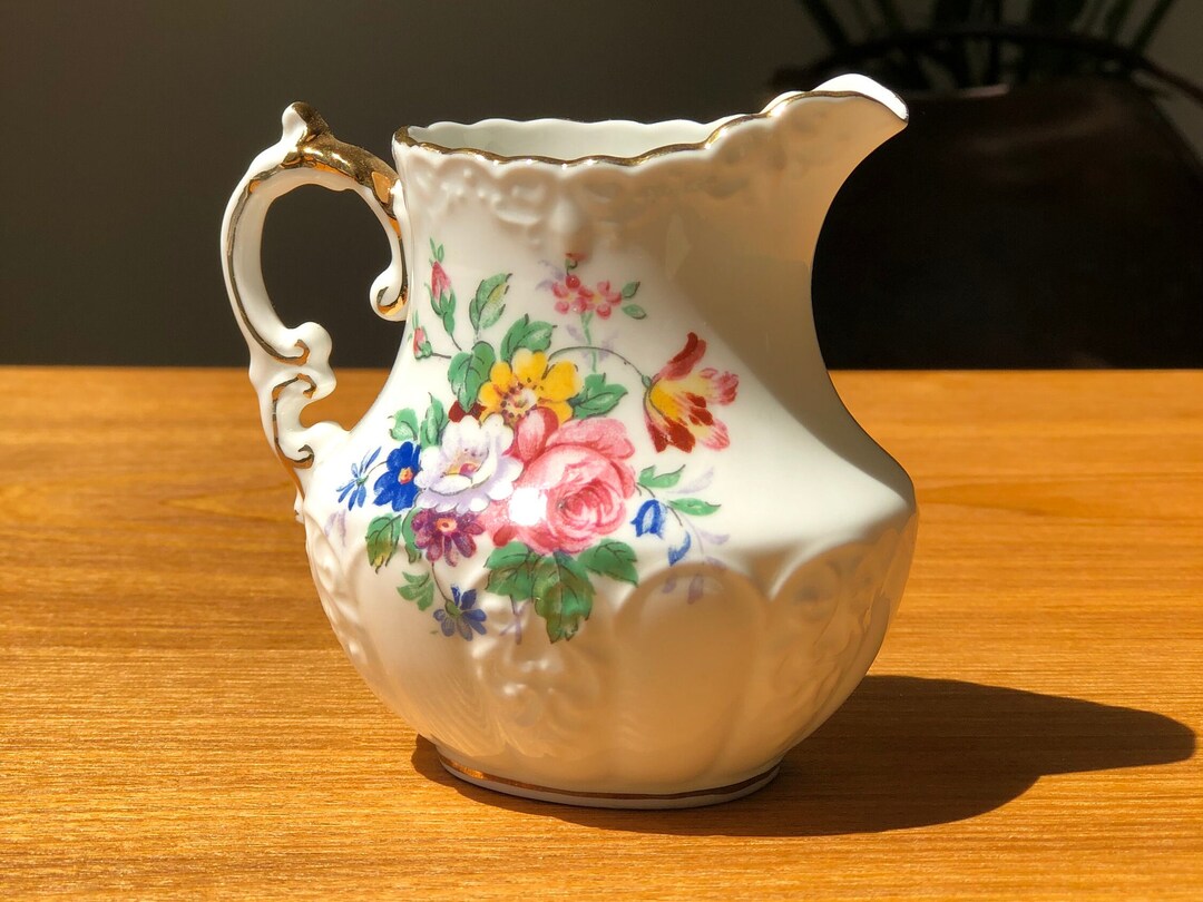Vintage AYNSLEY Fine English Bone China Creamer Pitcher With a Flower ...