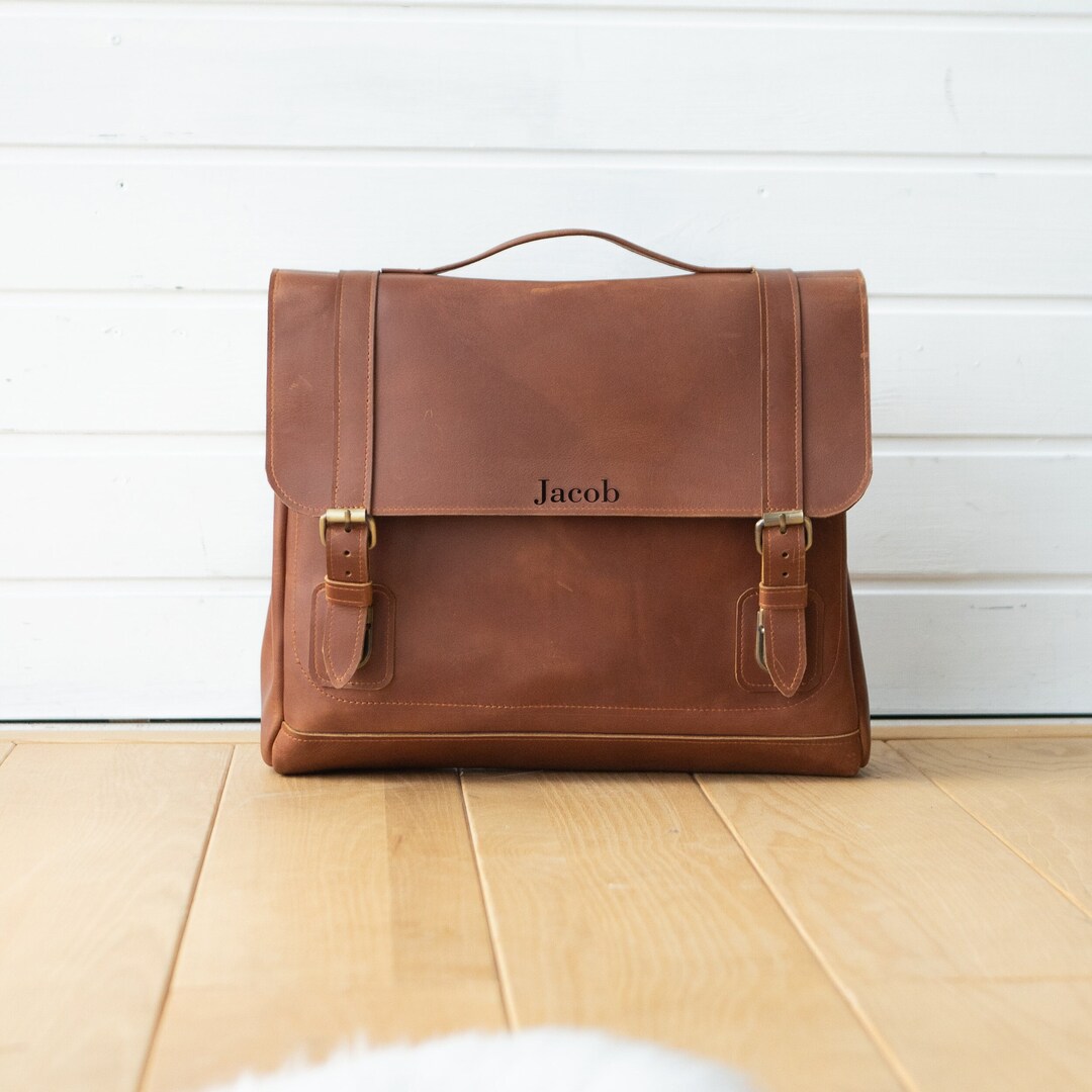 Leather Briefcase, Laptop 13 Inch Bag, MacBook Air Bag, Portfolio ...