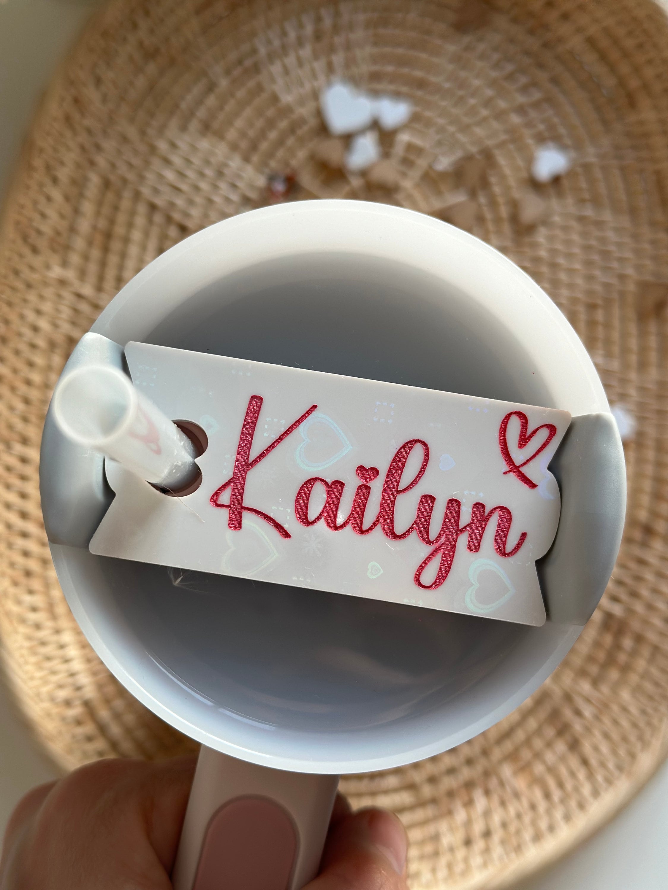 Tumbler Name Plate for Tumbler 40oz Cup Name Tag Personalized Name ...