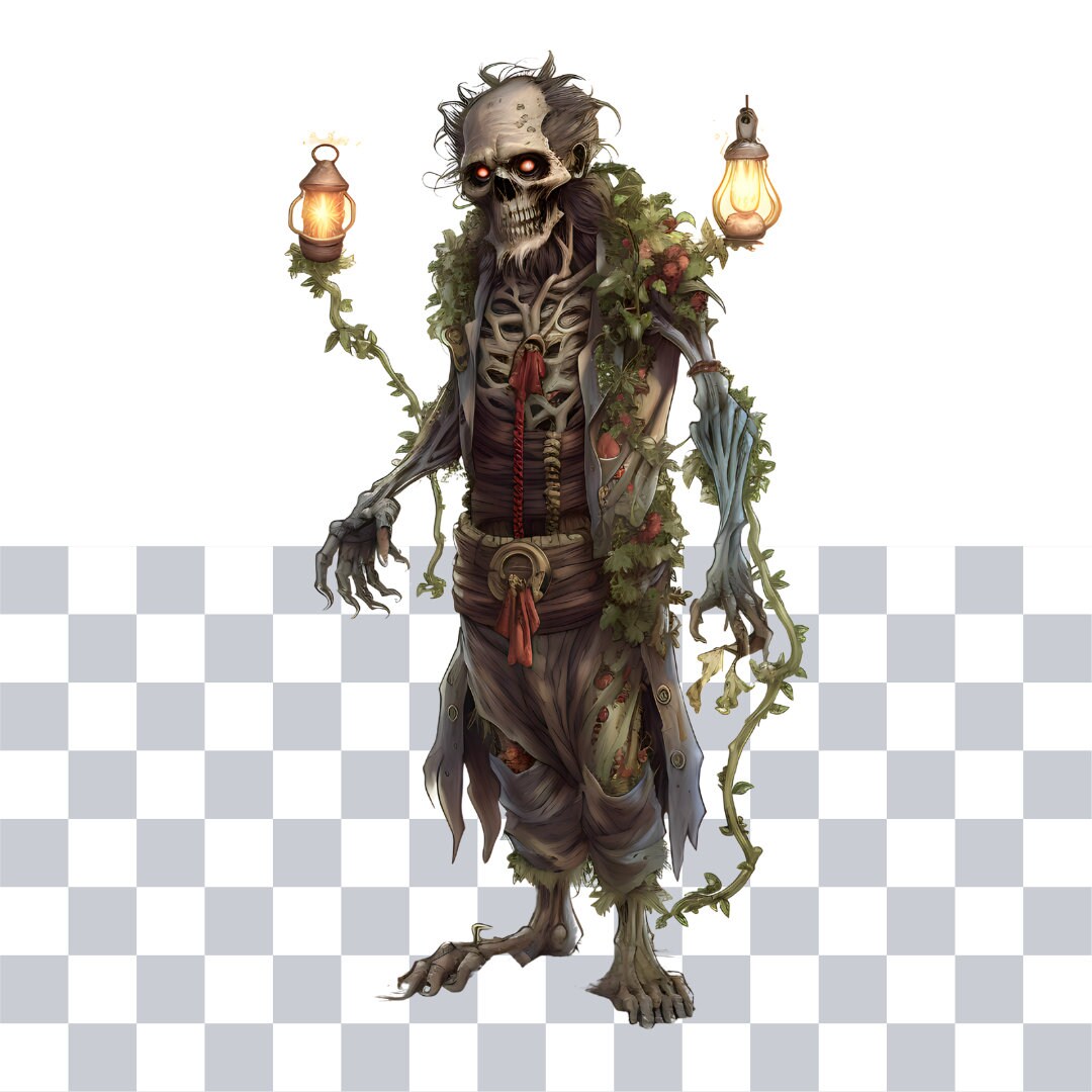 7 Zombie Clipart Set | Zombie PNG for Cardmaking PNG and Ghoul Graphics ...