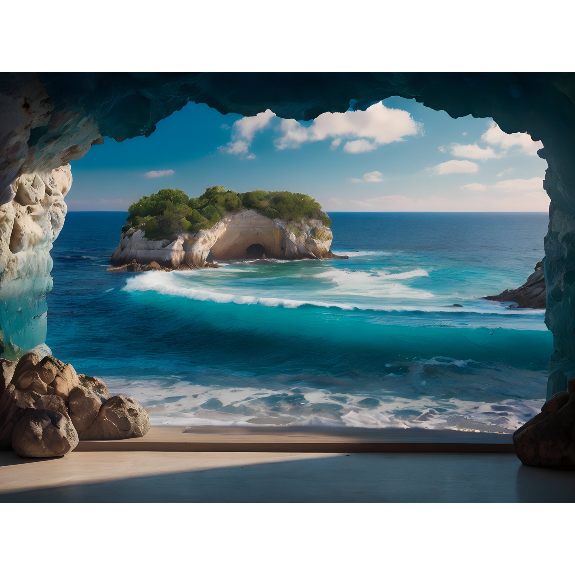 24 Ocean Digital Backgrounds PNG Files - High Quality Holiday Graphic ...