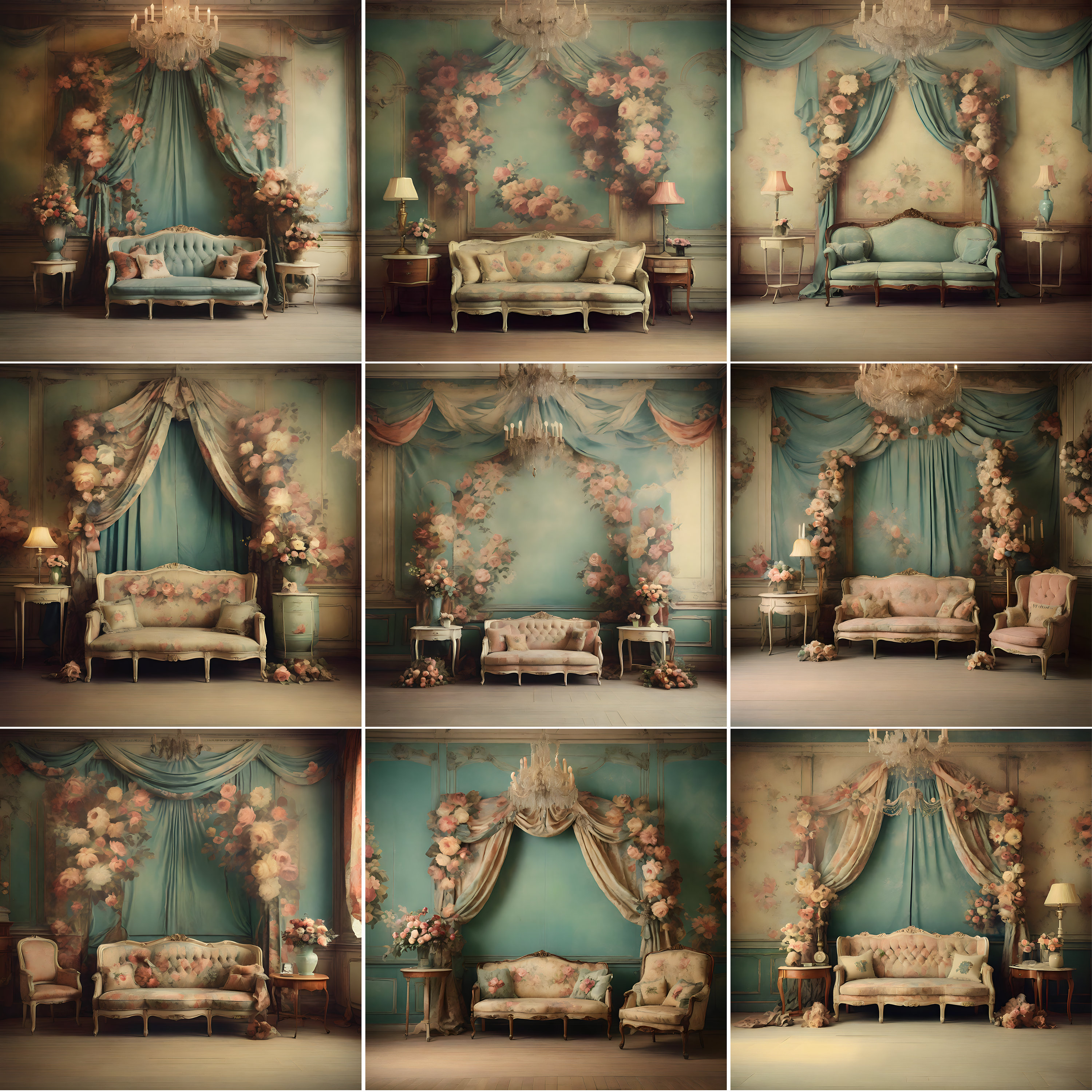 75 Vintage Digital Background PNG Files High Quality Holiday Graphic ...