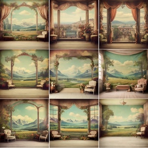 75 Vintage Digital Background PNG Files - High Quality Holiday Graphic ...