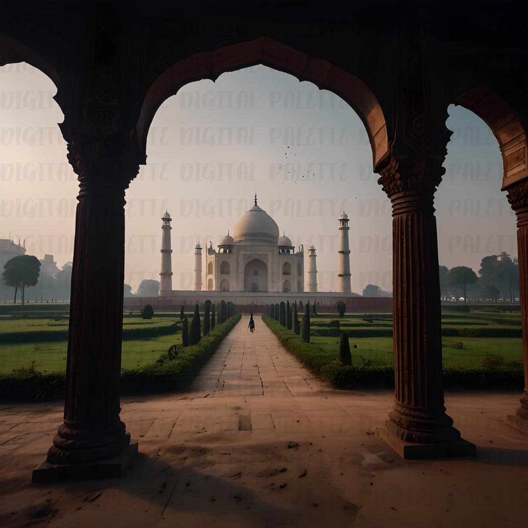 Stunning Taj Mahal Digital Backdrop | İndian Backdrop | Iconic Monument ...