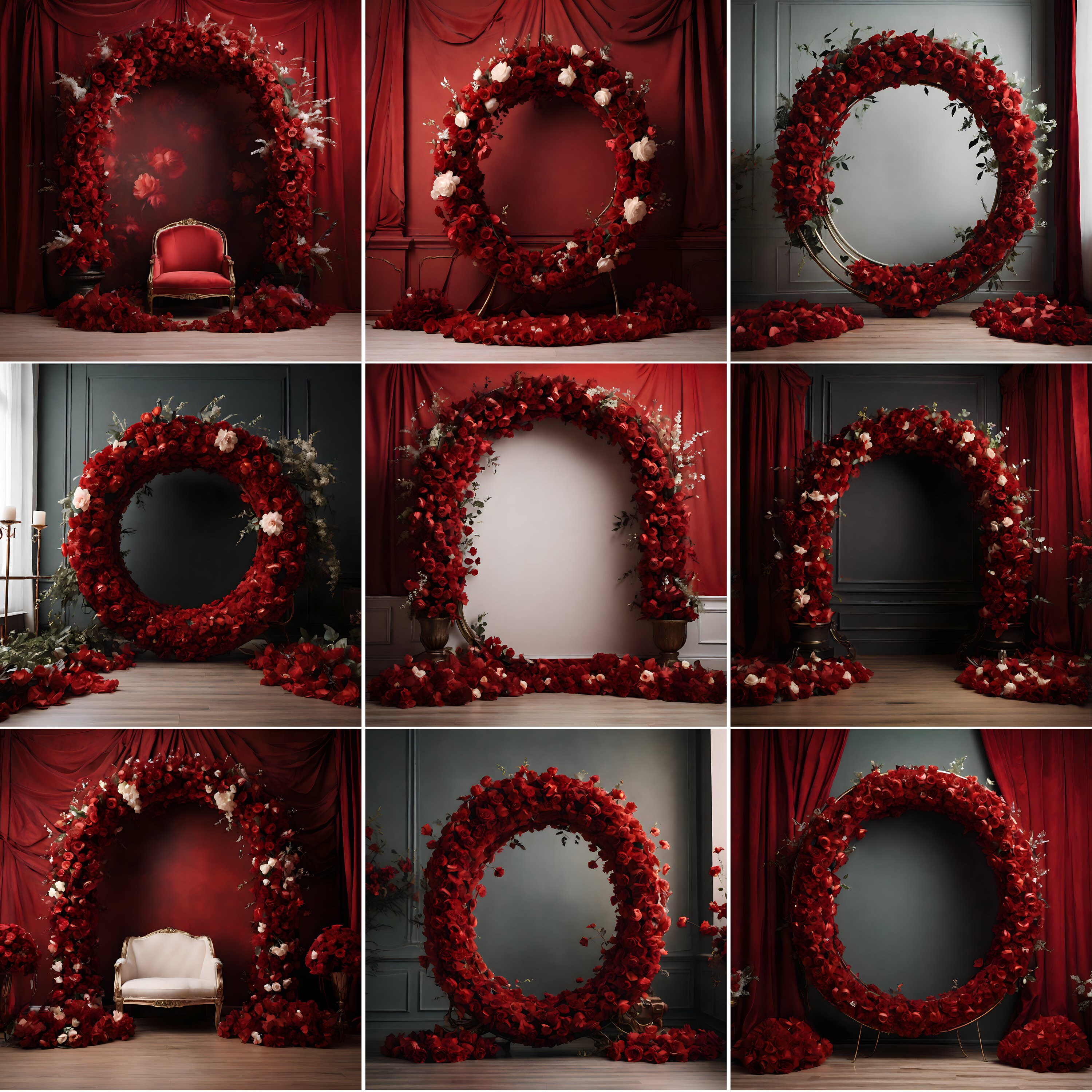 74 Floral Wedding Backdrop PNG Files - High-quality Holiday Graphics ...