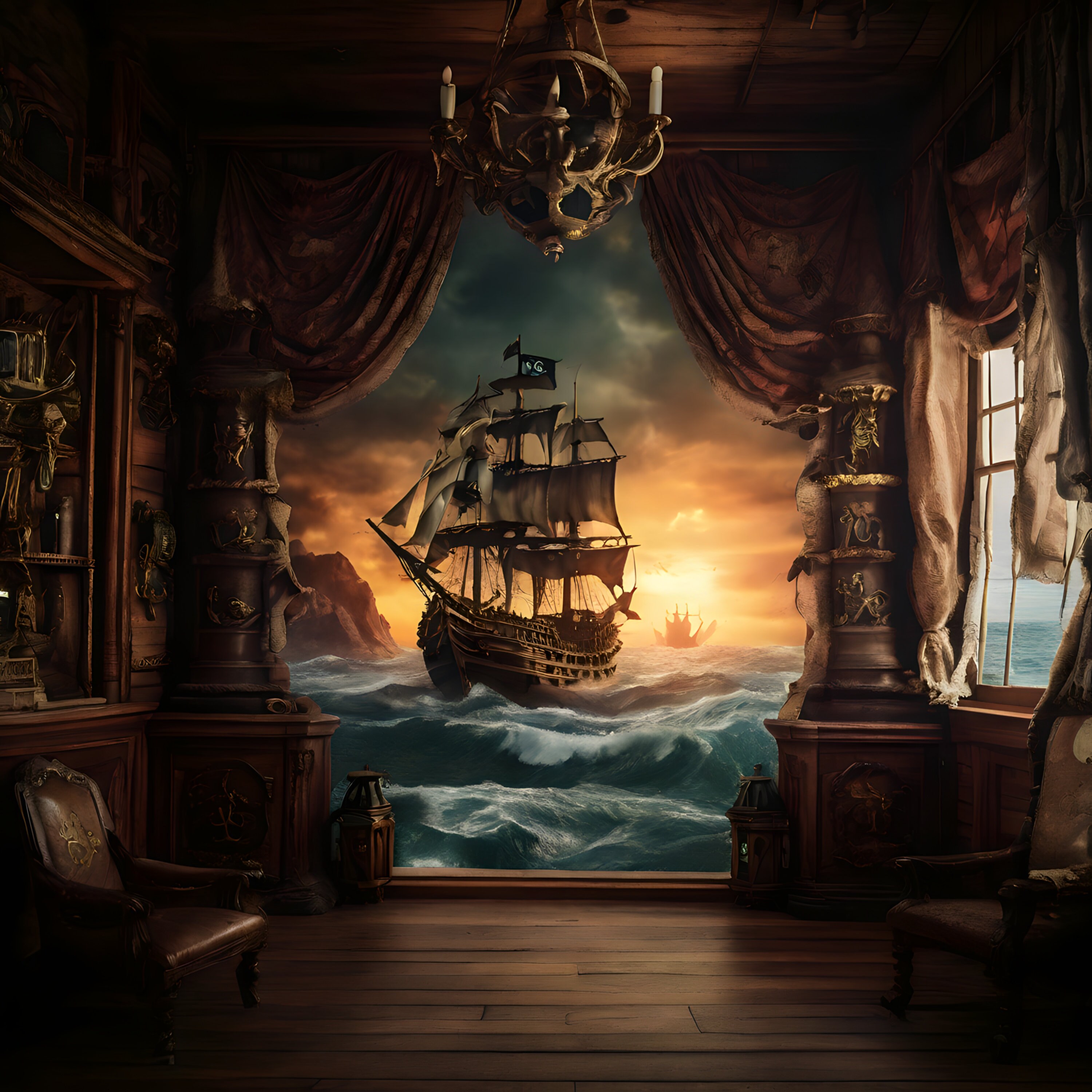 10 Pirate Backdrop PNG Files - High-quality Holiday Graphics Set for ...