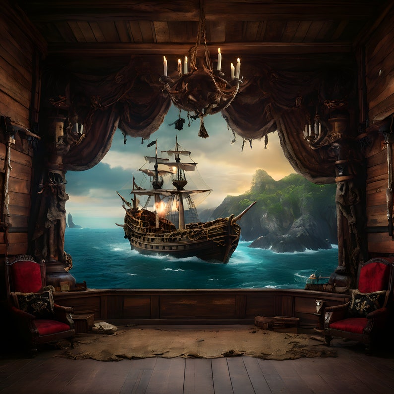 10 Pirate Backdrop PNG Files - High-quality Holiday Graphics Set for ...