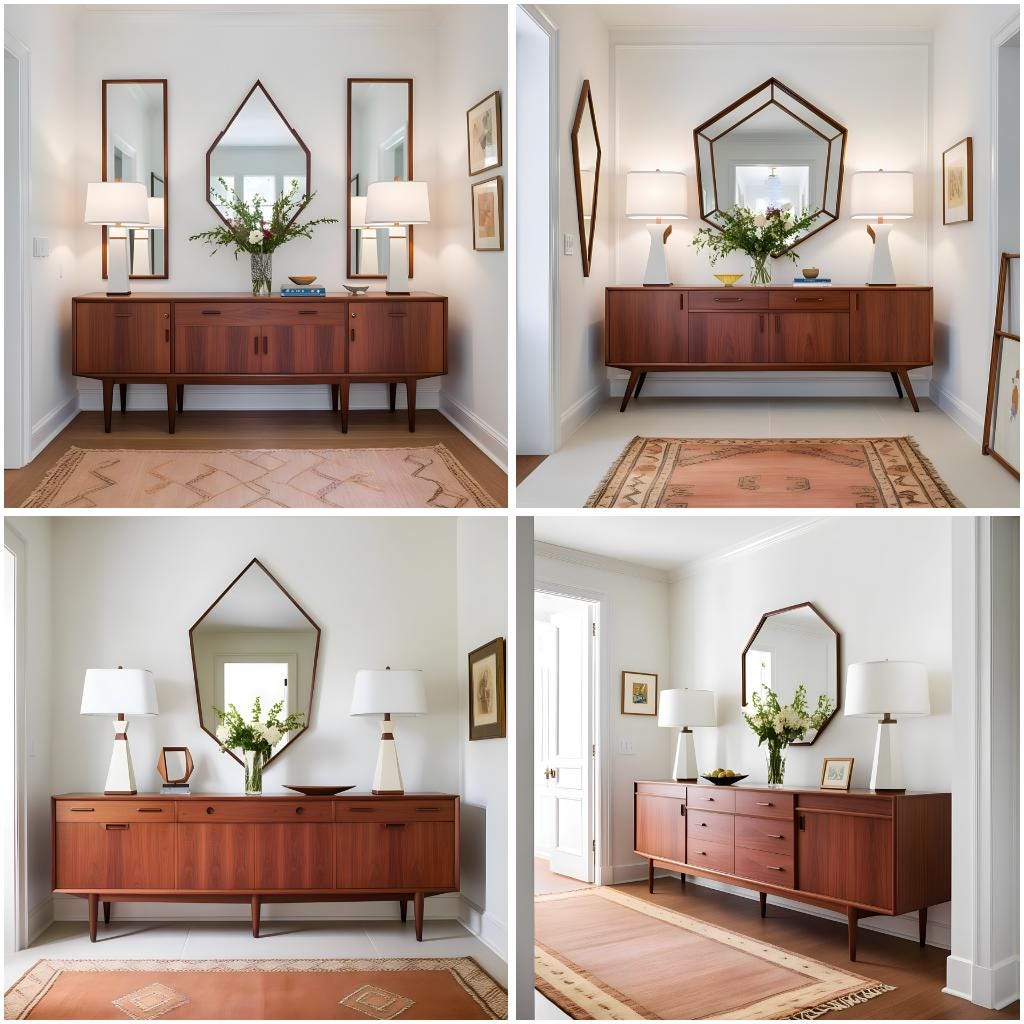 Modern Hallway Digital Backdrop High-resolution 3200x3200px Minimalist ...