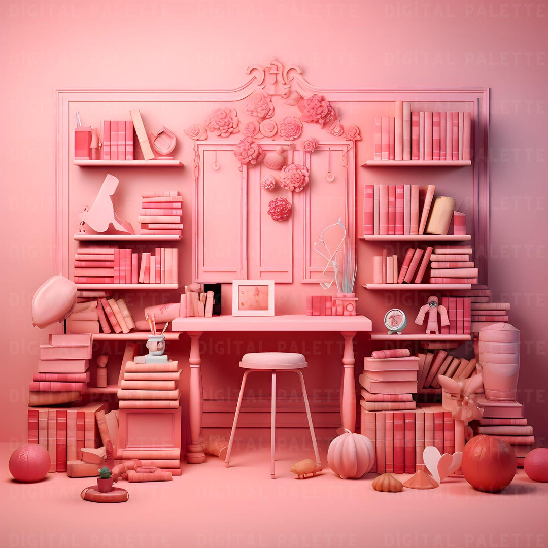Pink Aesthetic 3D Digital Backdrop - Studio Digital Backgrounds ...