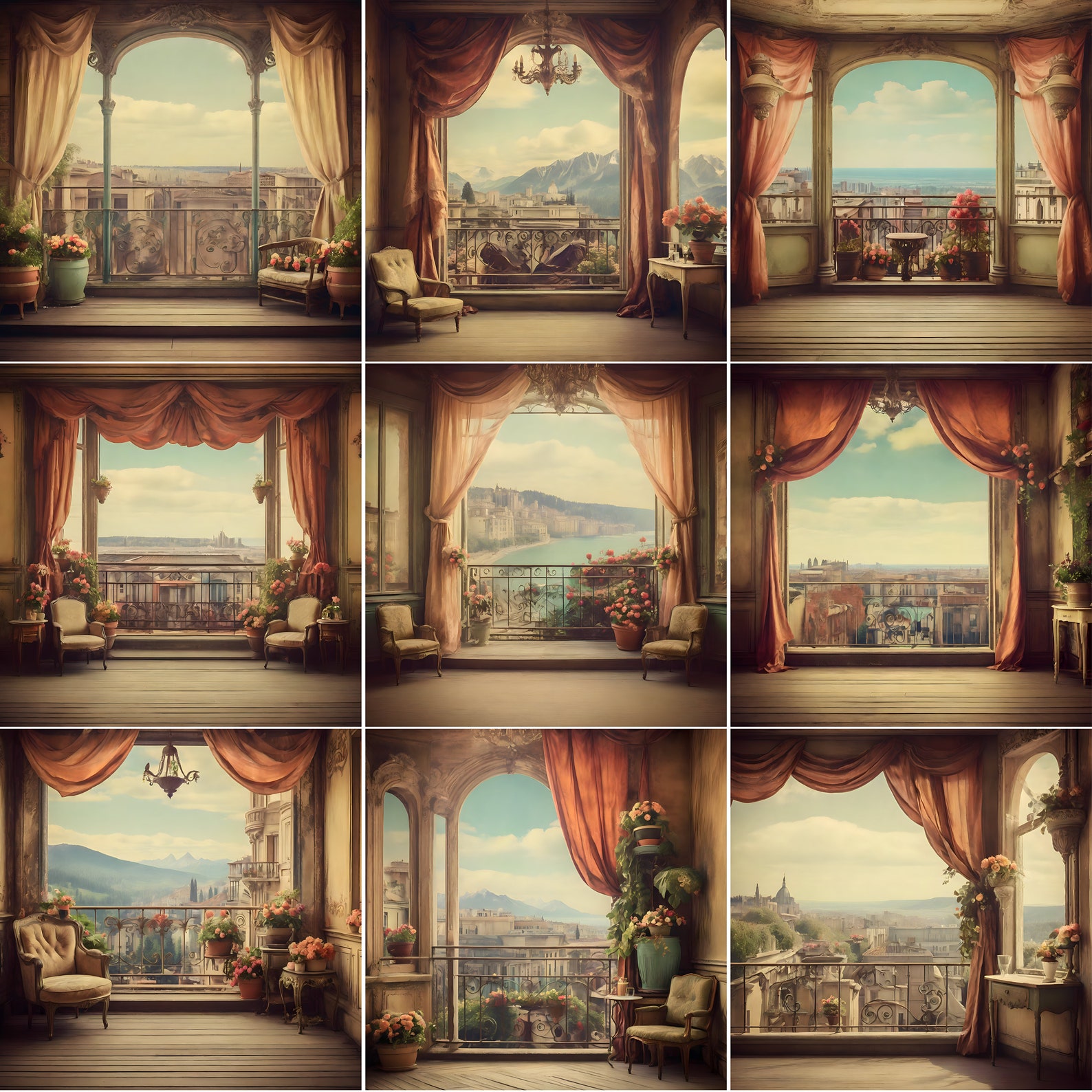 75 Vintage Digital Background PNG Files - High Quality Holiday Graphic ...