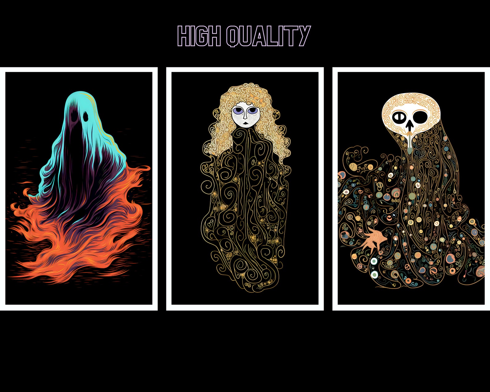 Amy Joy Art Retro Ghost Clipart, Ghost Clipart, Ghost PNG, Spooky ...