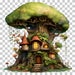 Fairy Magical Trees Clipart, Printable Botanical Fantasy Png, Enchanted ...