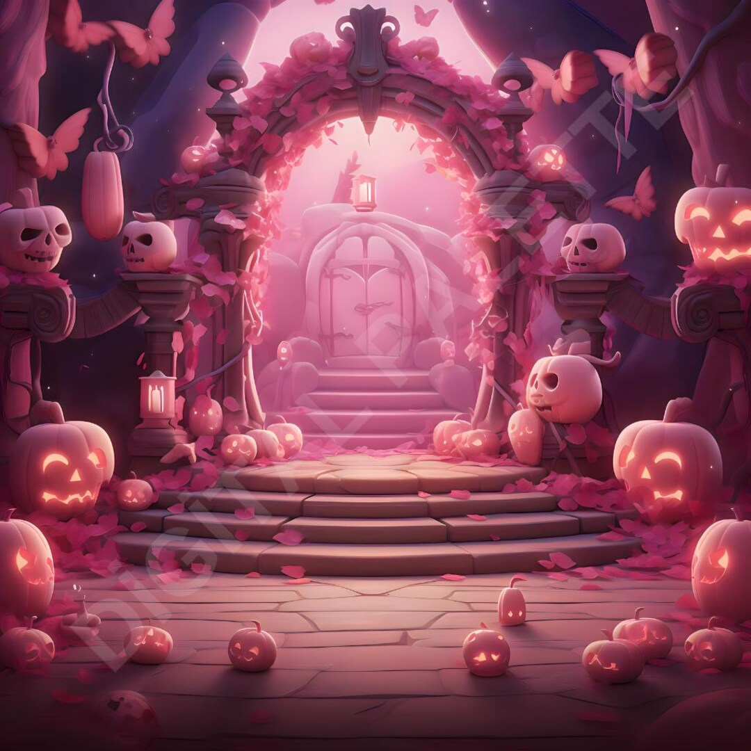 Spooky Halloween Archway Backdrop | Halloween Photography Background ...