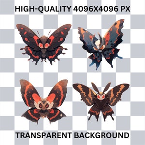 MOTHMAN Clipart PNG Instant Download File Digital Design for Crafting ...
