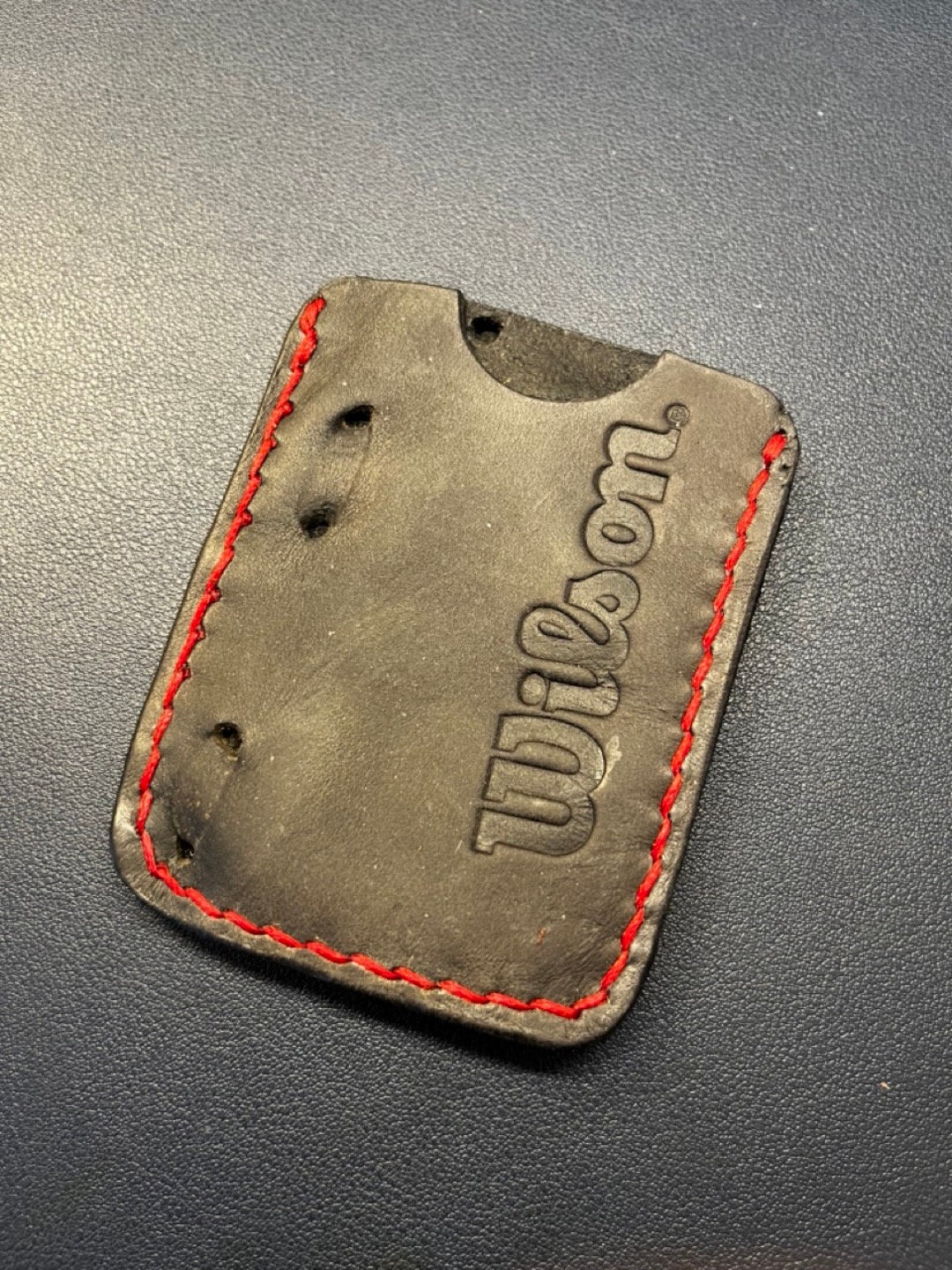 Black Wilson Minimalist Baseball Glove Wallet Card Holder - Etsy