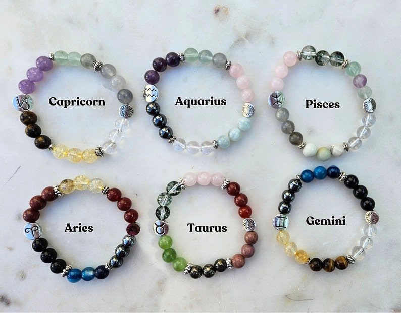 Zodiac Bracelet Gift - Etsy
