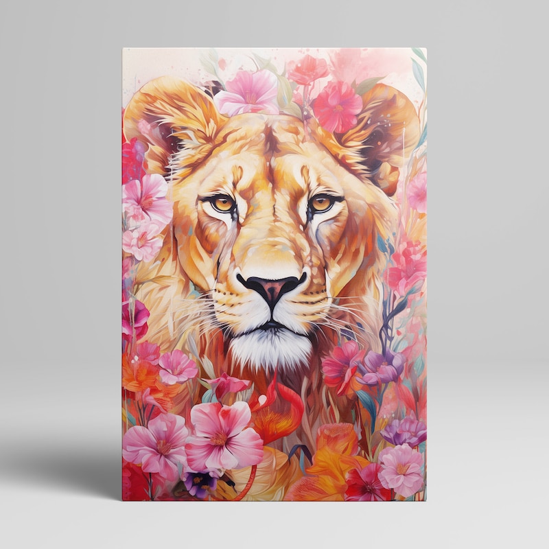 Lioness Art - Etsy