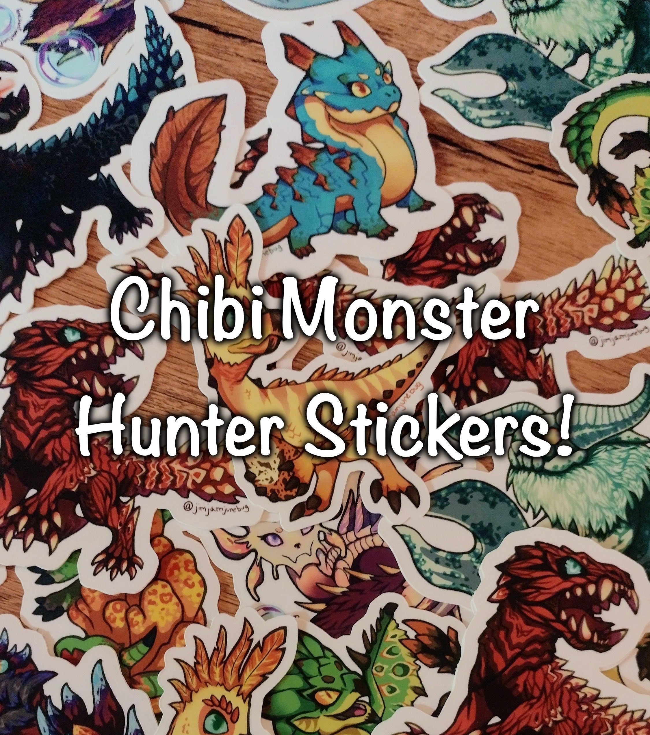 Chibi Monster Hunter Stickers - Etsy
