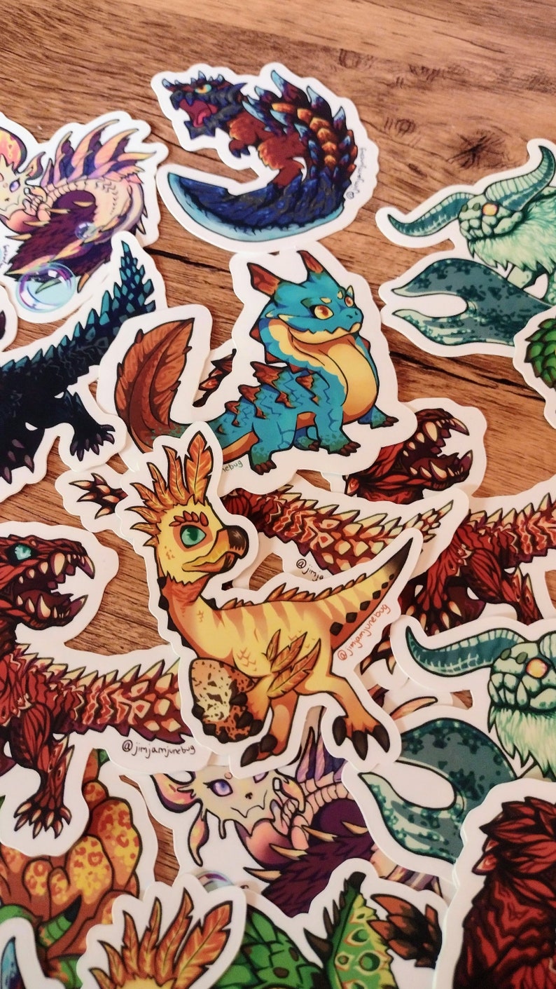 Chibi Monster Hunter Stickers - Etsy