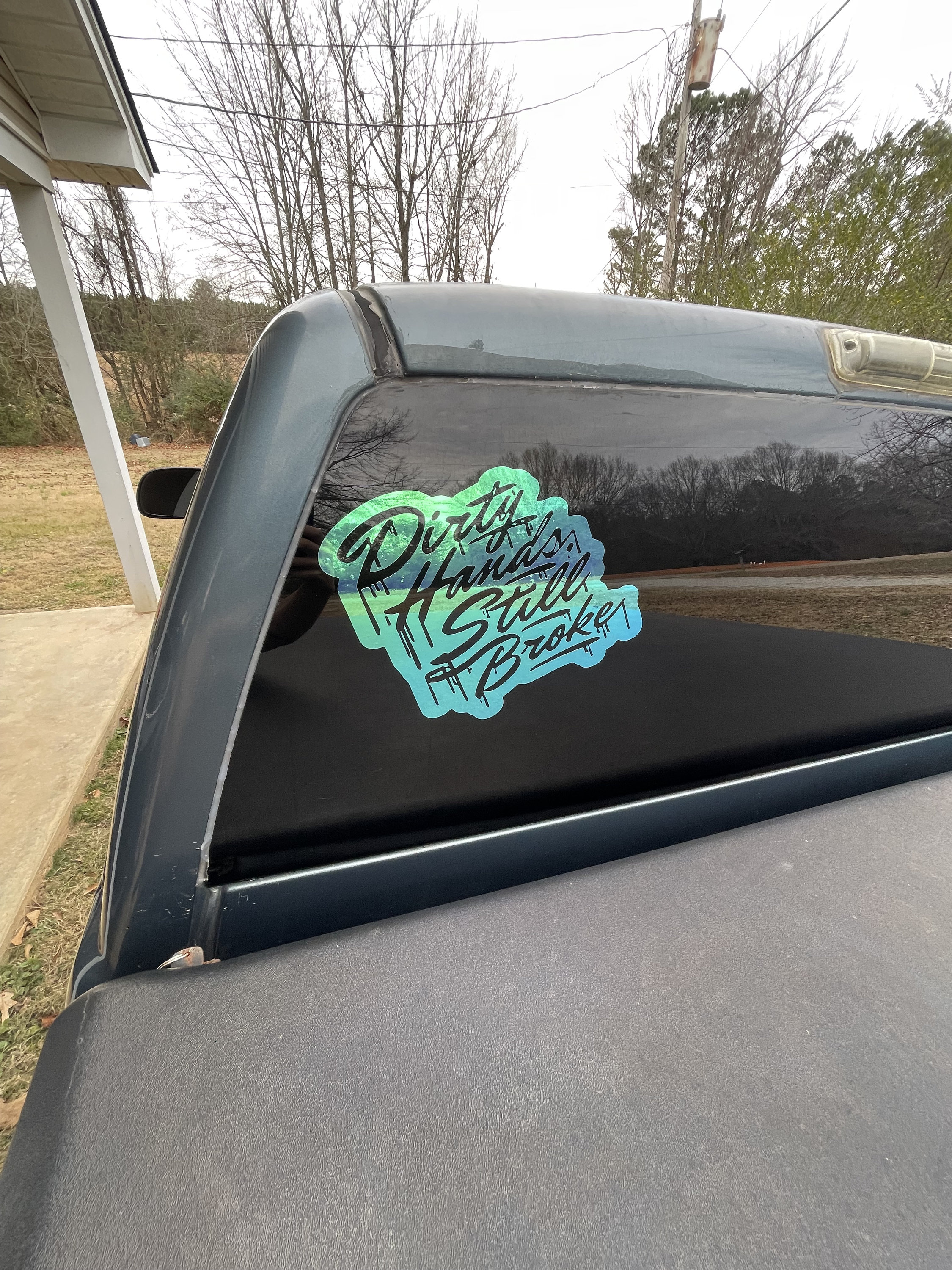 Dirty Hands Still Broke Window Decal - Etsy