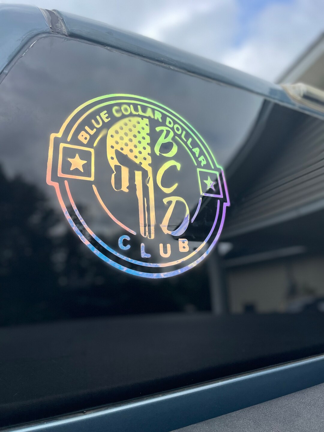 Blue Collar Dollar Club Window Decal - Etsy