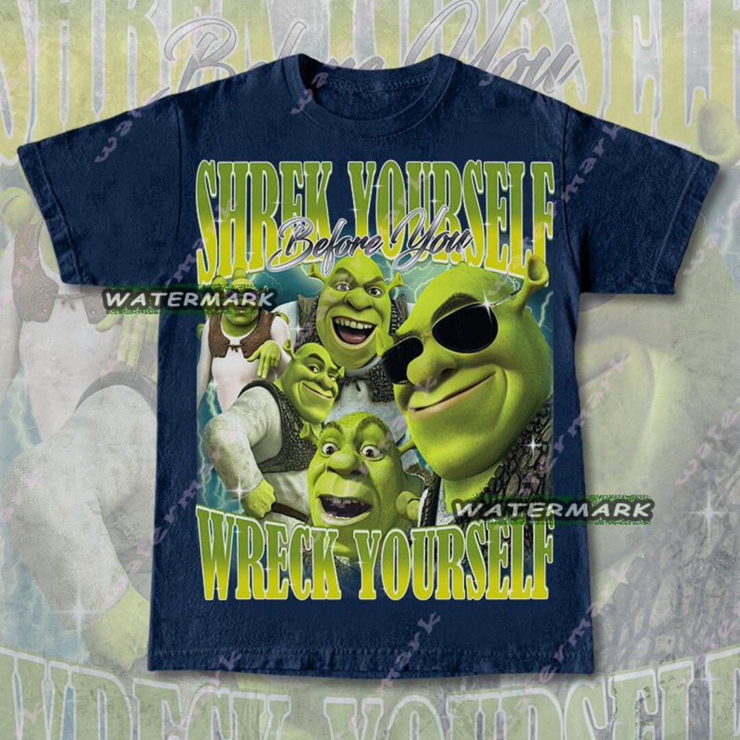 SHREK Shrek Lover Shirt, Shrek Yourself Before You Wreck Yourself, Funny Shrek Grapcih Tee ...