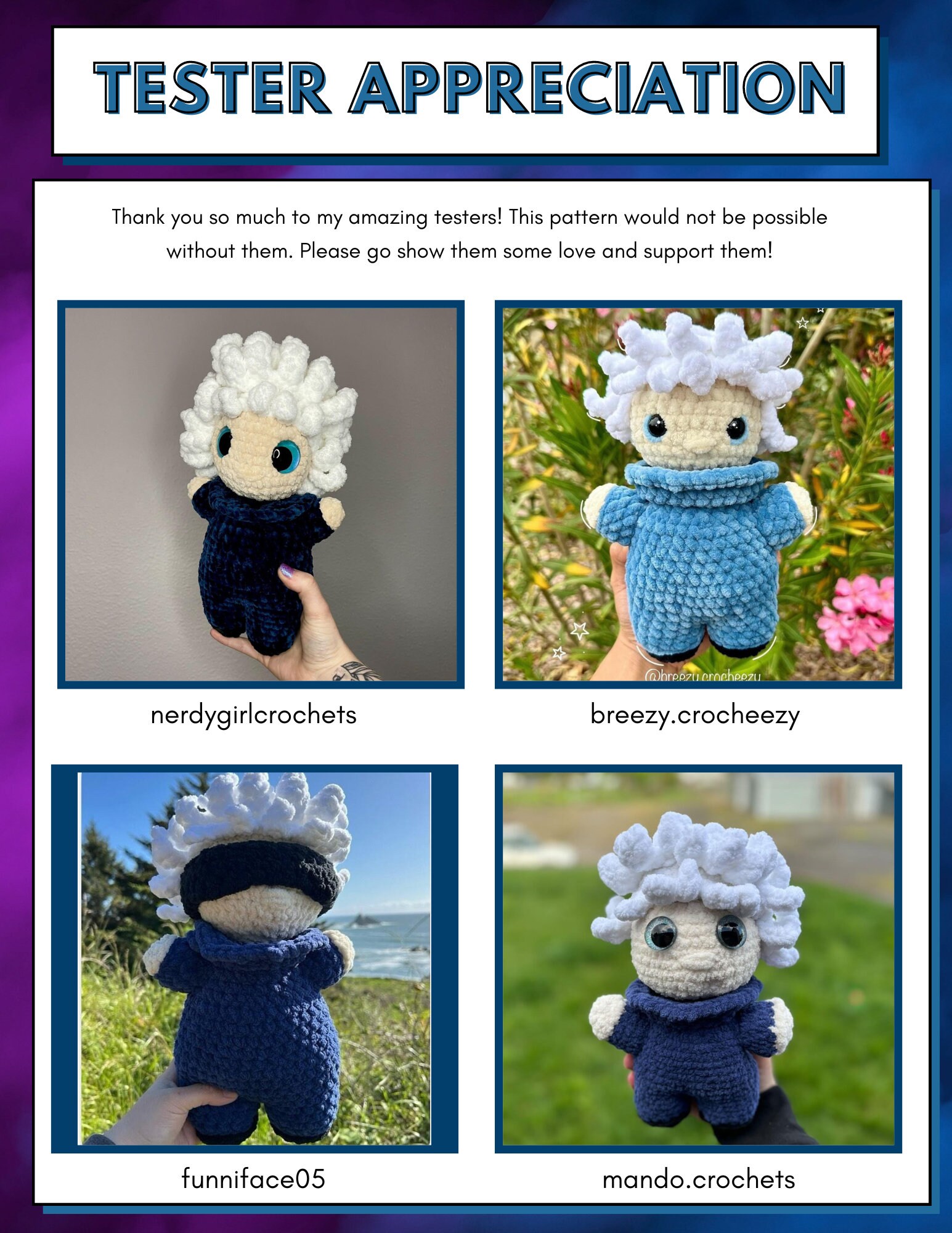 Chibi Blue Eyed Sorcerer Pattern- PDF ONLY - Etsy