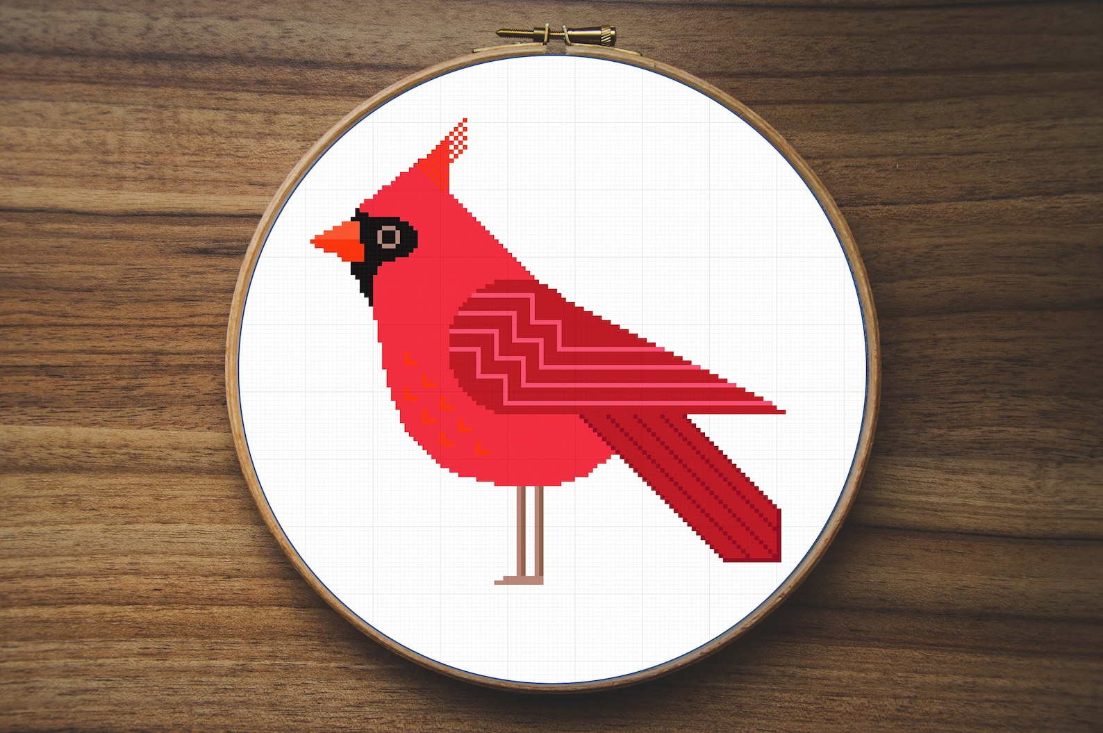Cardinal Cross Stitch Pattern, Modern, Easy X-stitch Pattern, Cross ...