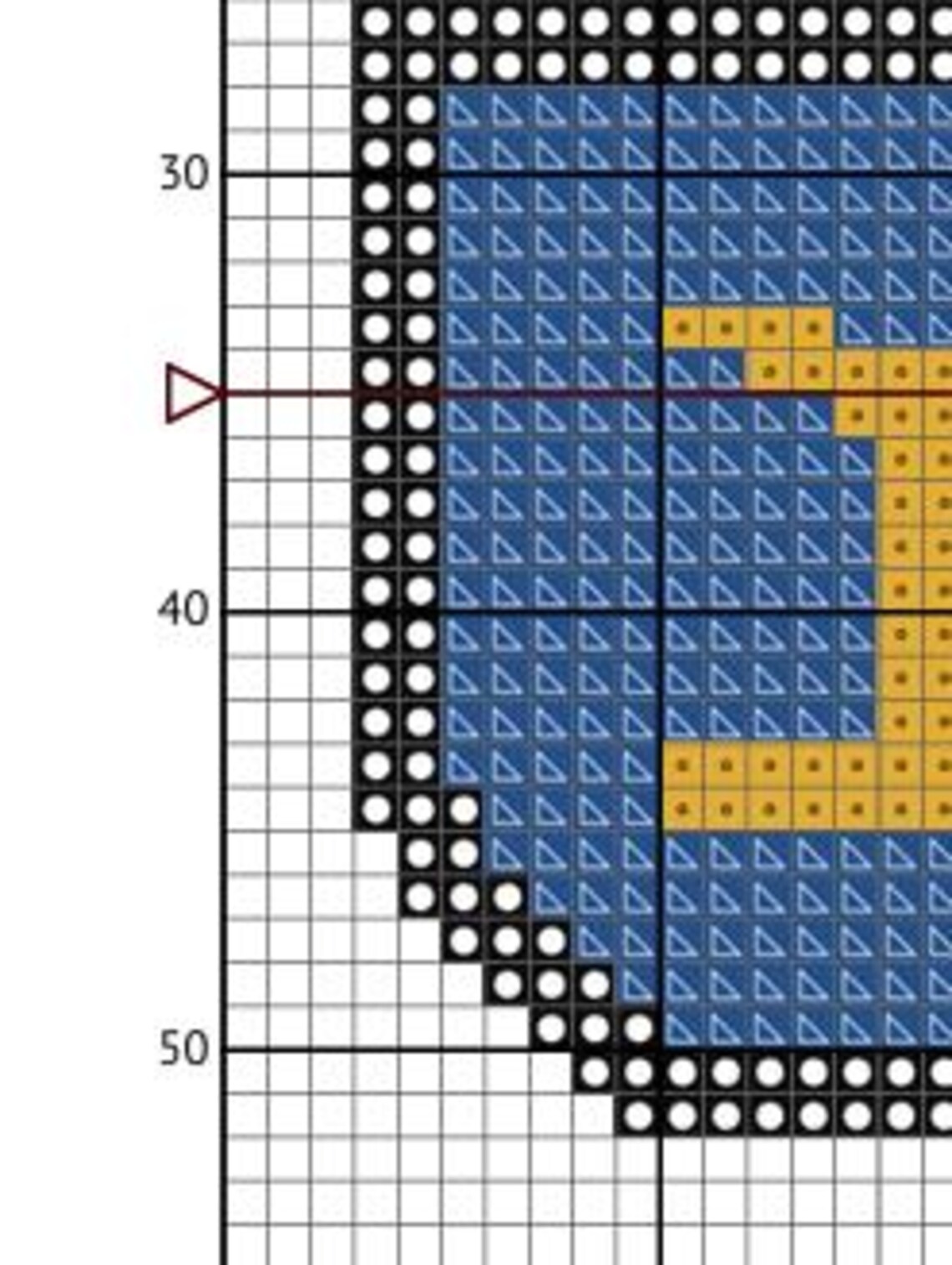 Hanukkah Dreidels - Simple Cross Stitch Pattern, Dreidel, Cute Hanukkah ...