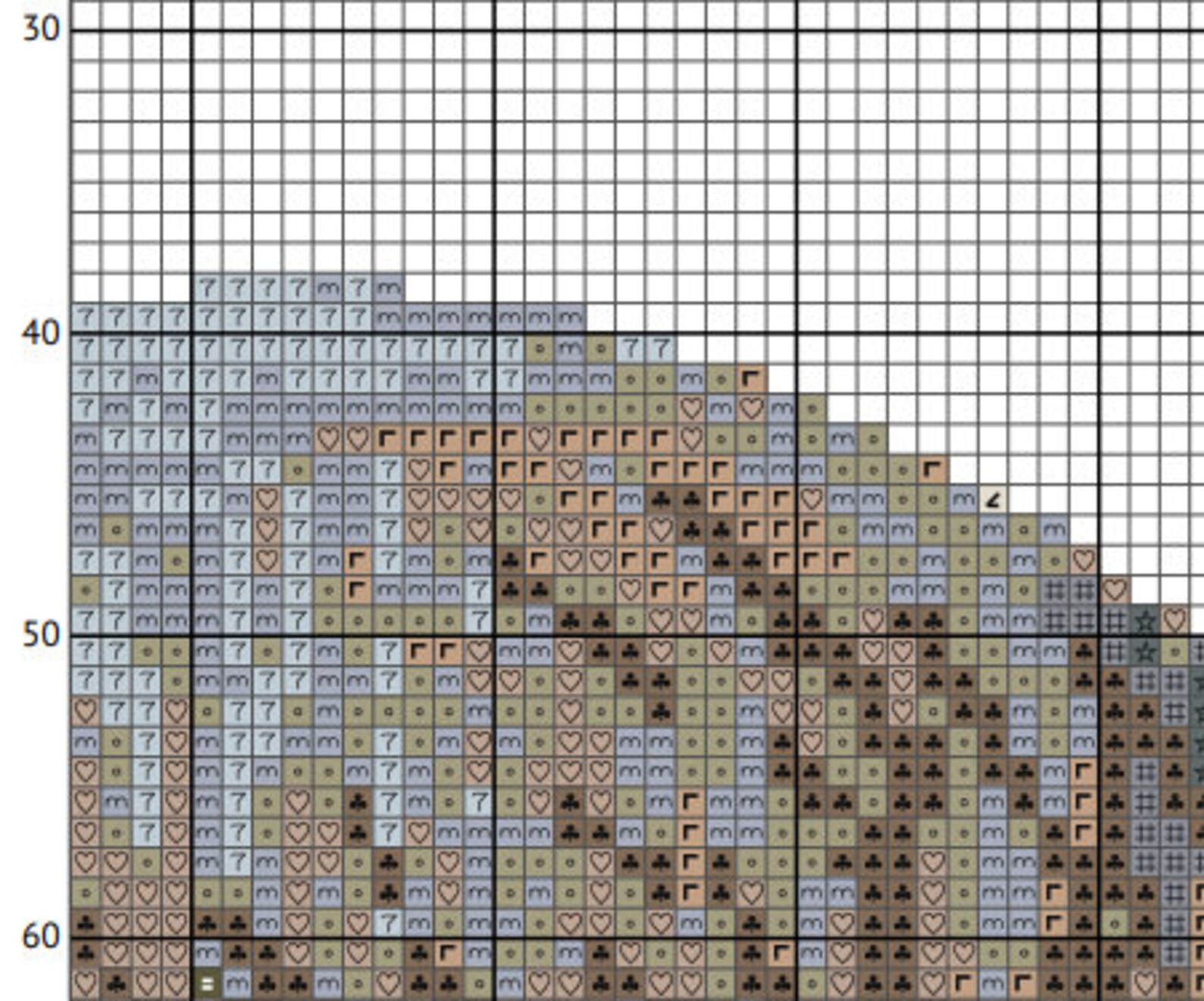 Cross Stitch Pattern Sandhill Crane, Modern, Easy X-stitch Pattern ...