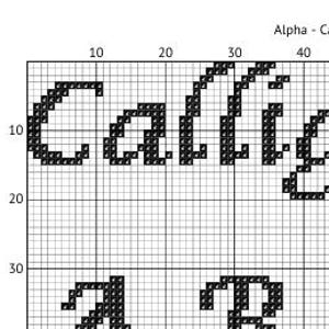 Cross Stitch Alphabet BUNDLE - Calligraphy Cross Stitch Pattern, Cross ...