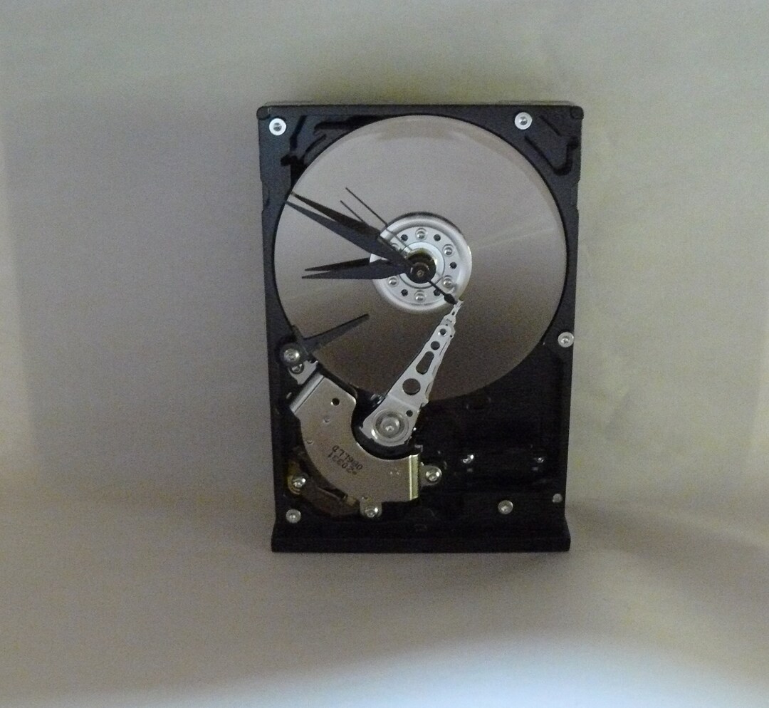 Hard Drive Clock Desk Clock Table Clock Handmade Unique - Etsy