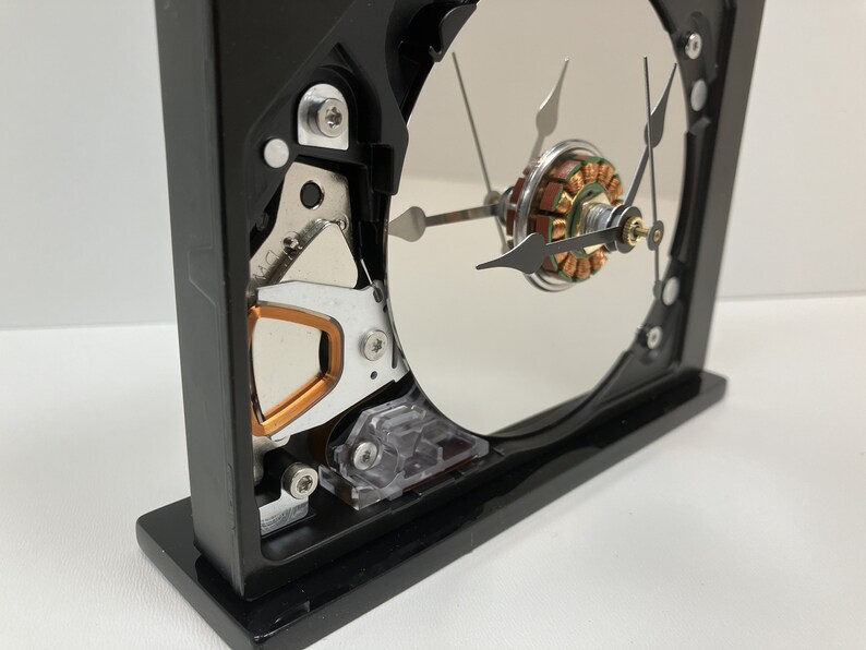 Hard Drive Clock, Desk Clock, Table Clock, Handmade, Engineer, IT ...