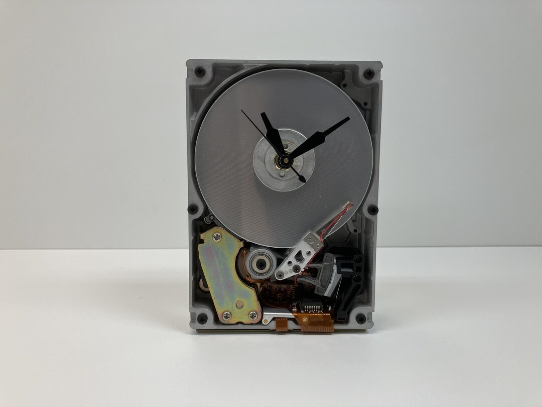 Table / Desk Clock #2411, Hard Drive Clock, Handmade, Unique, Gift ...