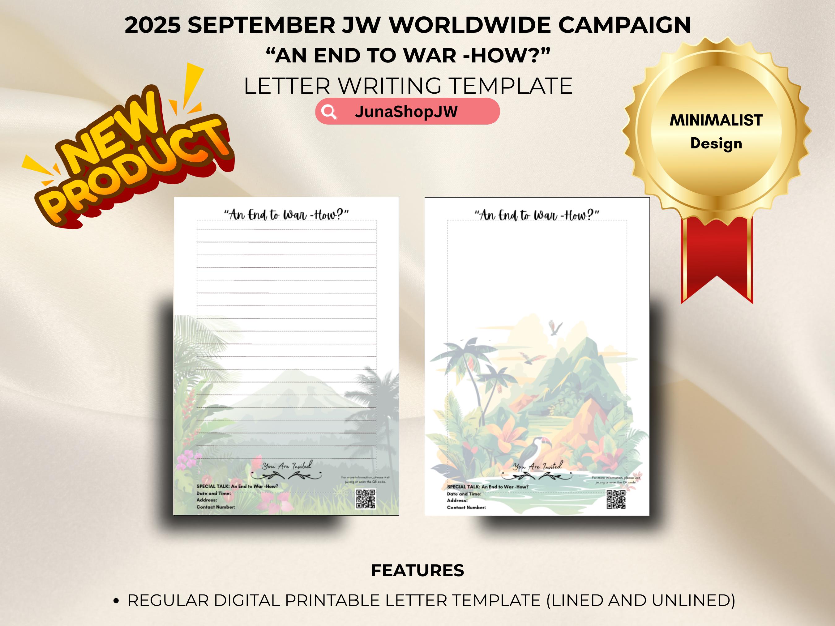 JW Letter Writing September Campaign 2025 Worldwide Digital Paper | an ...