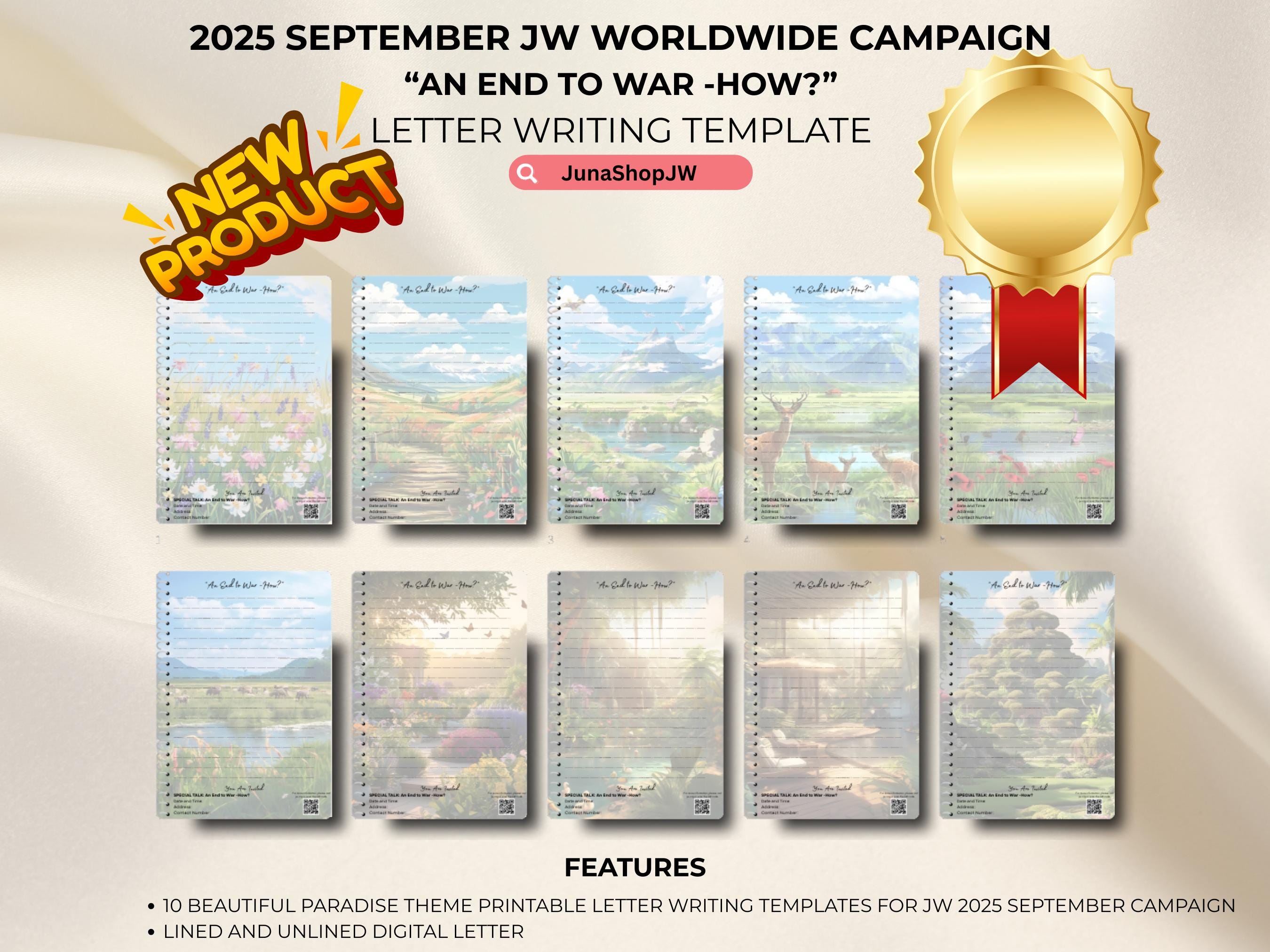 JW Letter Writing September Campaign 2025 Worldwide Digital Paper | an ...
