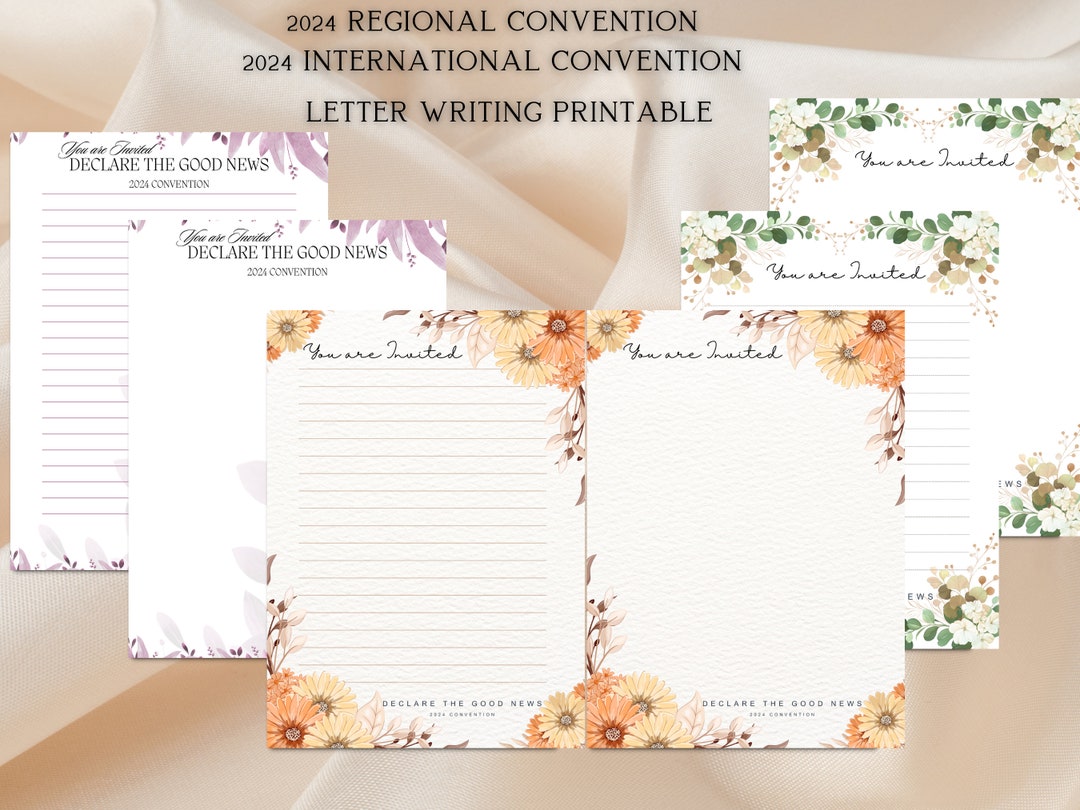 Floral | Declare the Good News | Letter Writing Template | JW ...