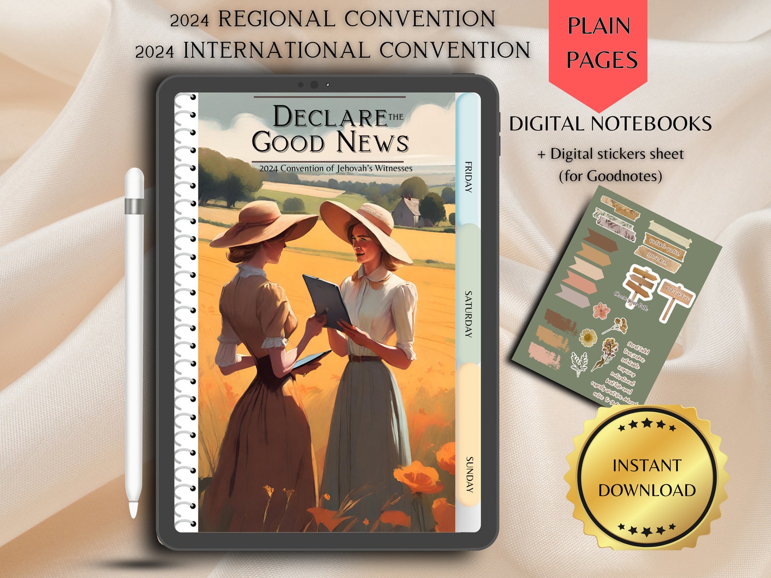 Plain 2024 Regional Convention Declare the Good News Notebook JW ...