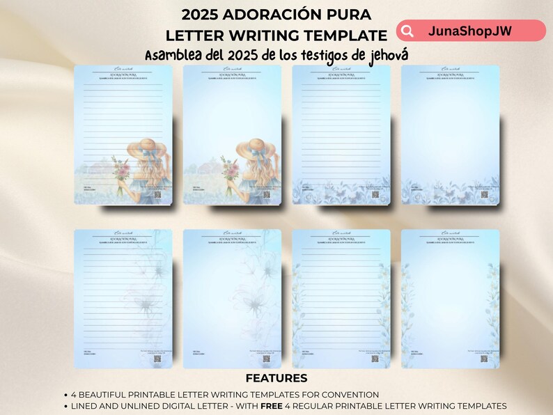 2025 Adoración Pura | JW Letter Writing | 4 Designs | Español ...