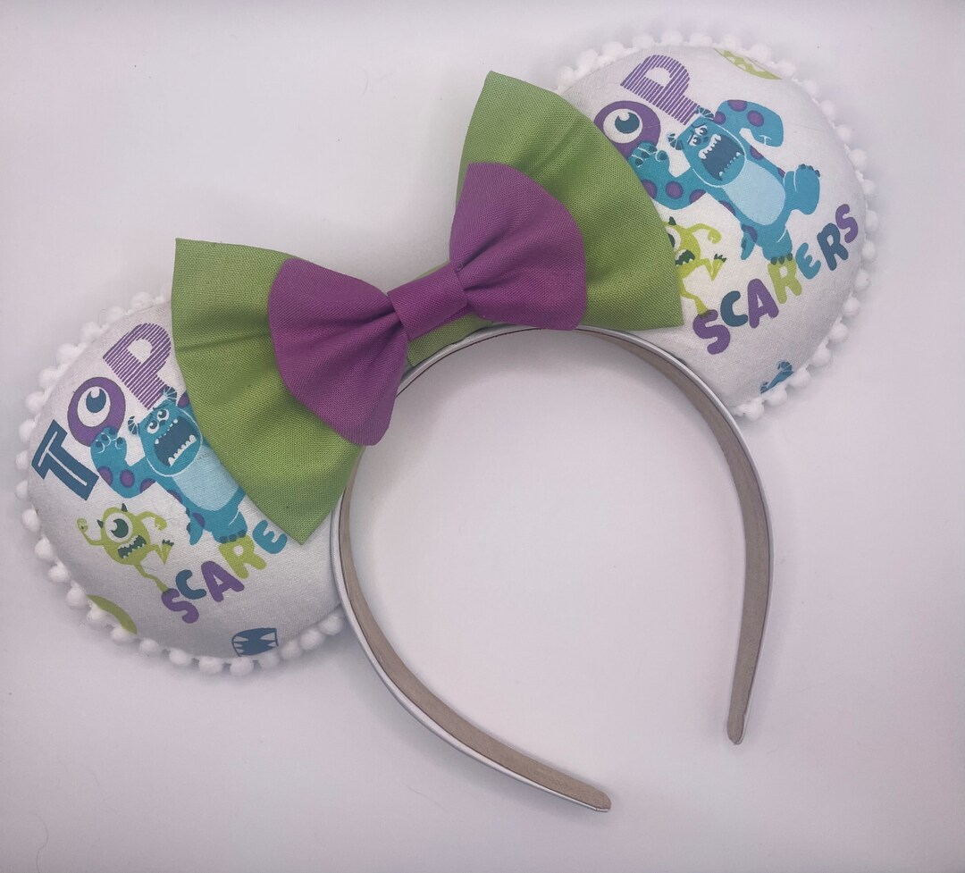 Monsters Inc Mickey Mouse Ears / Size: Adult /mike and Sully Top ...
