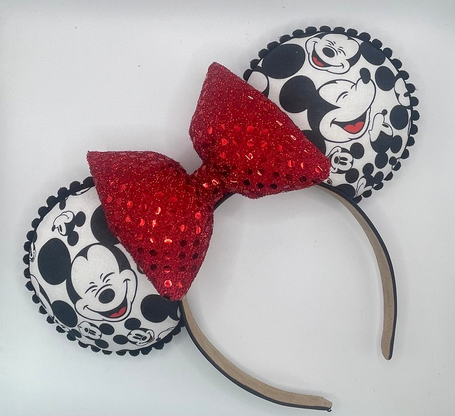 CLASSIC MICKEY Mouse Ears - Faces of Mickey - Size: Adult /disneyland ...