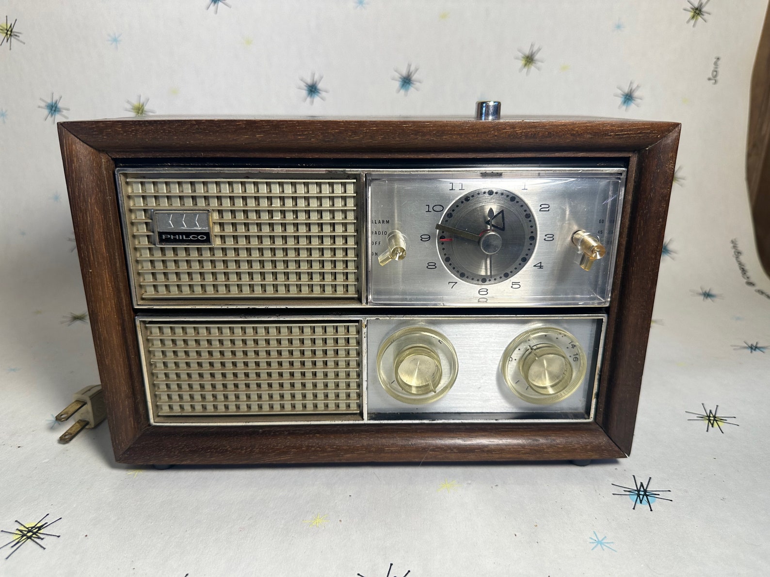 Restored Philco N724-124 AM Tube Radio MCM Solid Walnut Case - Etsy
