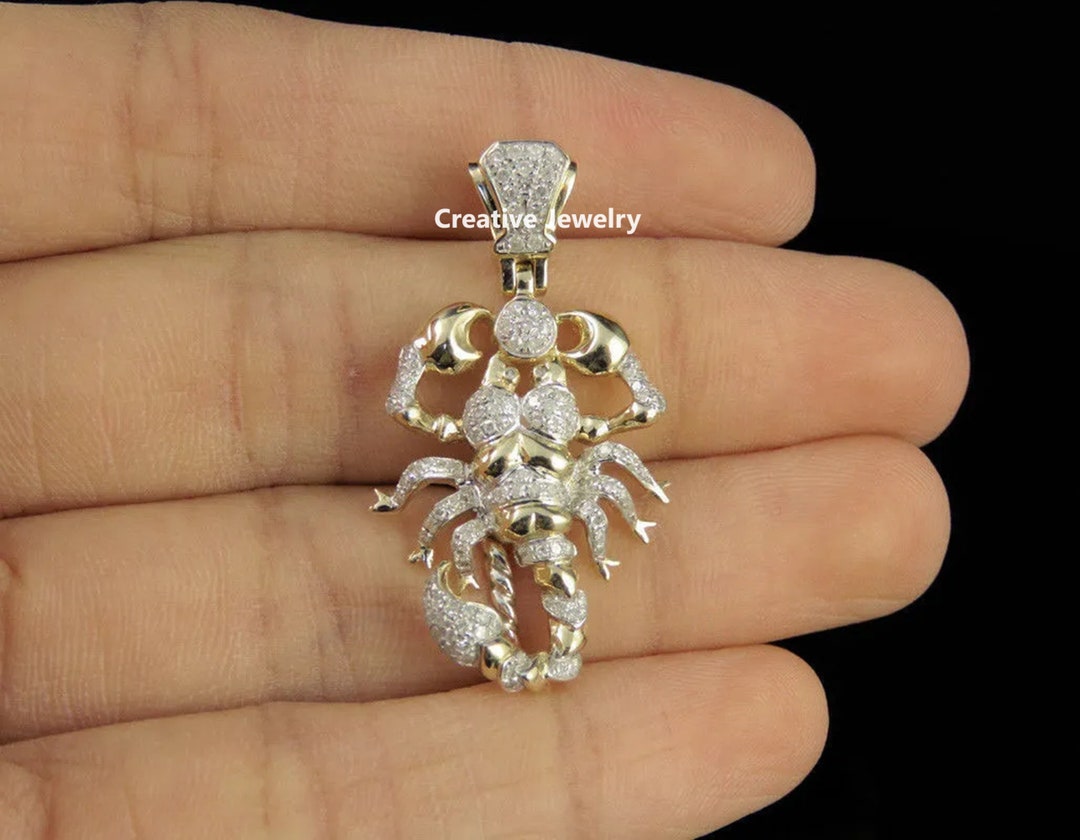 Hip Hop Scorpions Pendant, Moissanite Diamond Unisex Pendant, Rapper ...