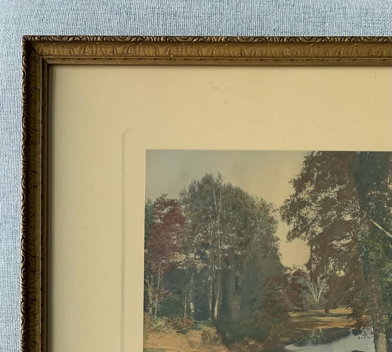 Vintage Framed Wallace Nutting Colored Photograph - Etsy