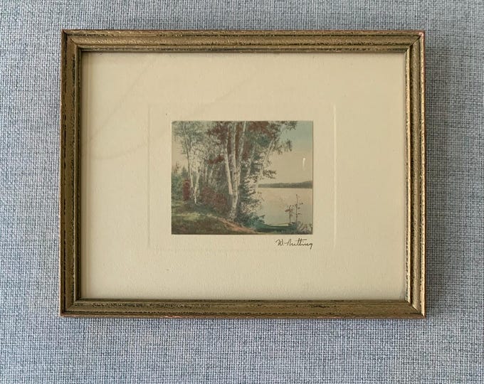Vintage Framed Wallace Nutting Colored Photograph - Etsy