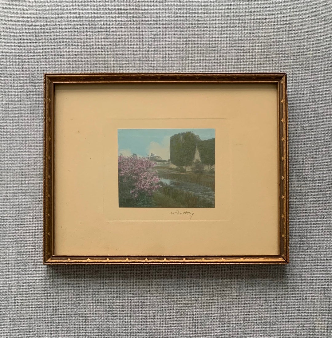 Vintage Framed Wallace Nutting Colored Photograph - Etsy