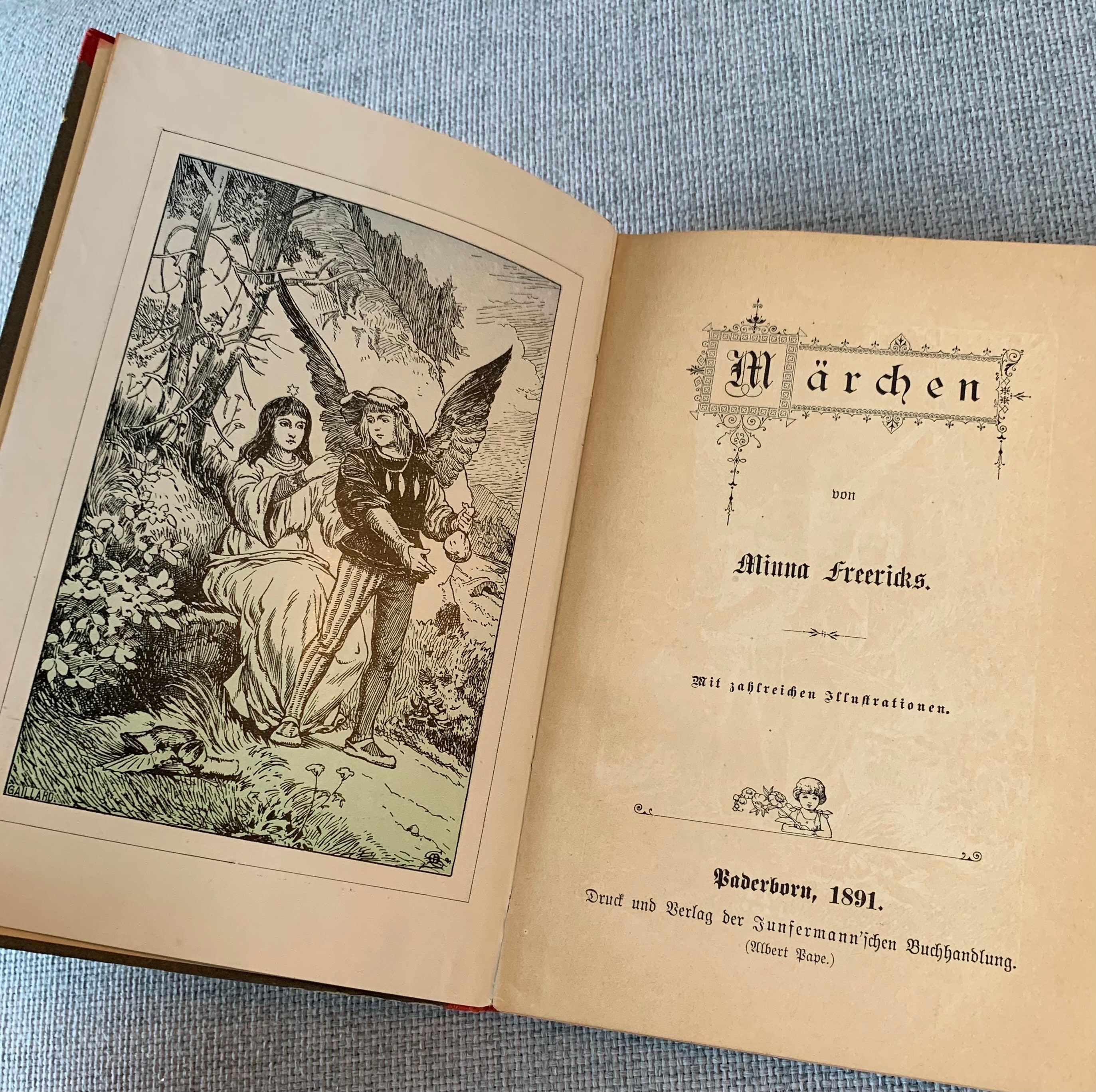 Maerchen Minna Freericks 1891 Antique German Fairy Tale Book - Etsy