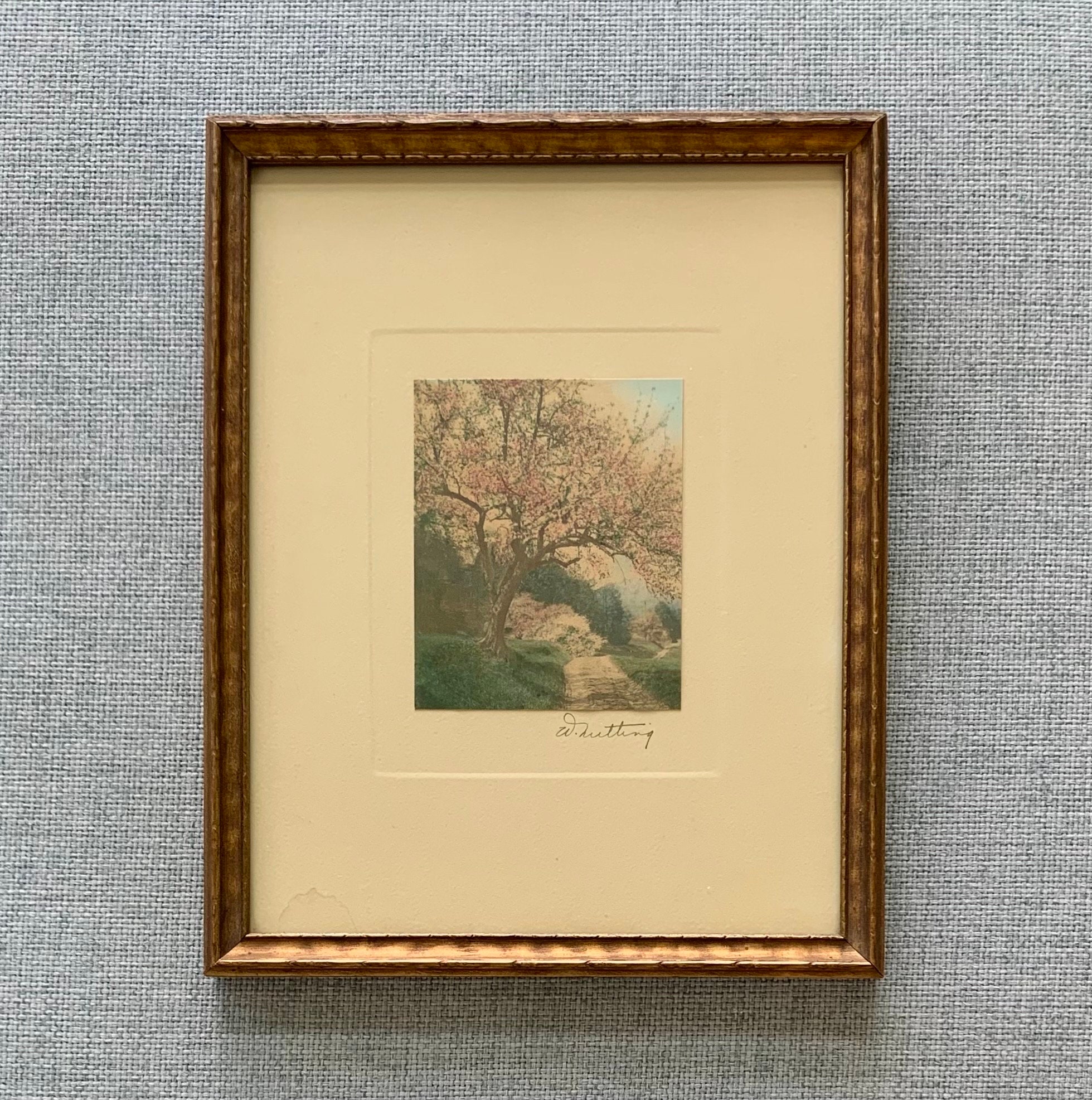 Vintage Framed Wallace Nutting Colored Photograph - Etsy