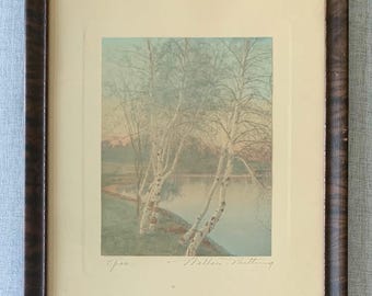 Vintage Framed Wallace Nutting Colored Photograph - Etsy
