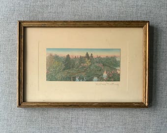 Vintage Framed Wallace Nutting Colored Photograph - Etsy